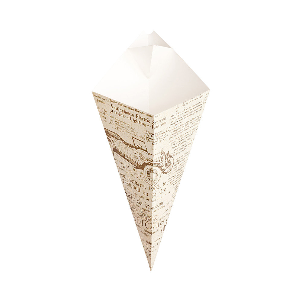 Restaurantware-Cone Tek 15 Inch French Fry Cones, 100 Recyclable Food ...