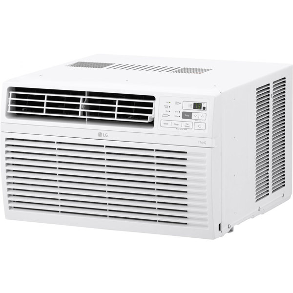 LG 8,000 BTU 115V Window-Mounted Air Conditioner with Wi-Fi Control ...