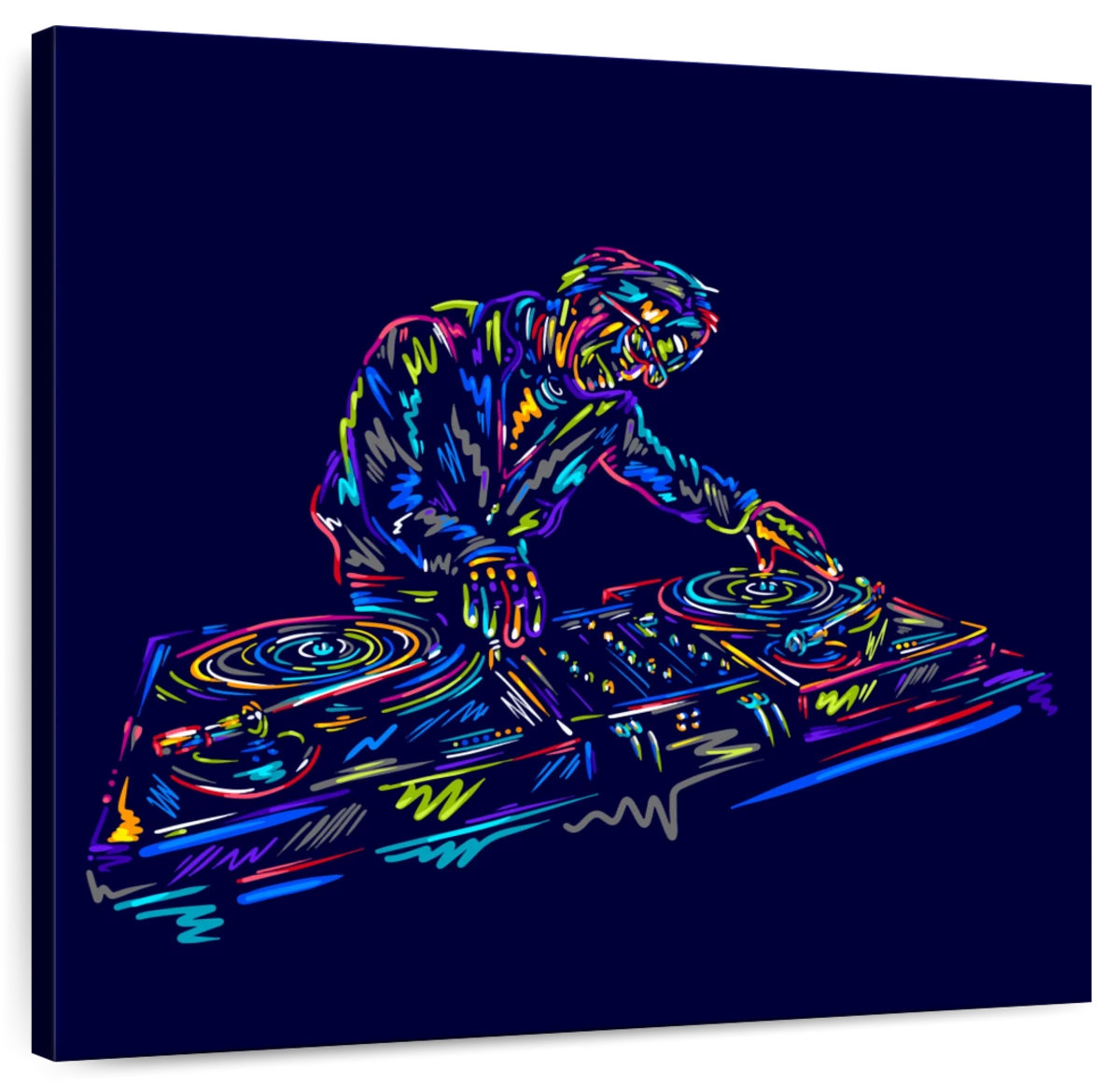 Ebern Designs Abarca Colorful Abstract Dj | Wayfair
