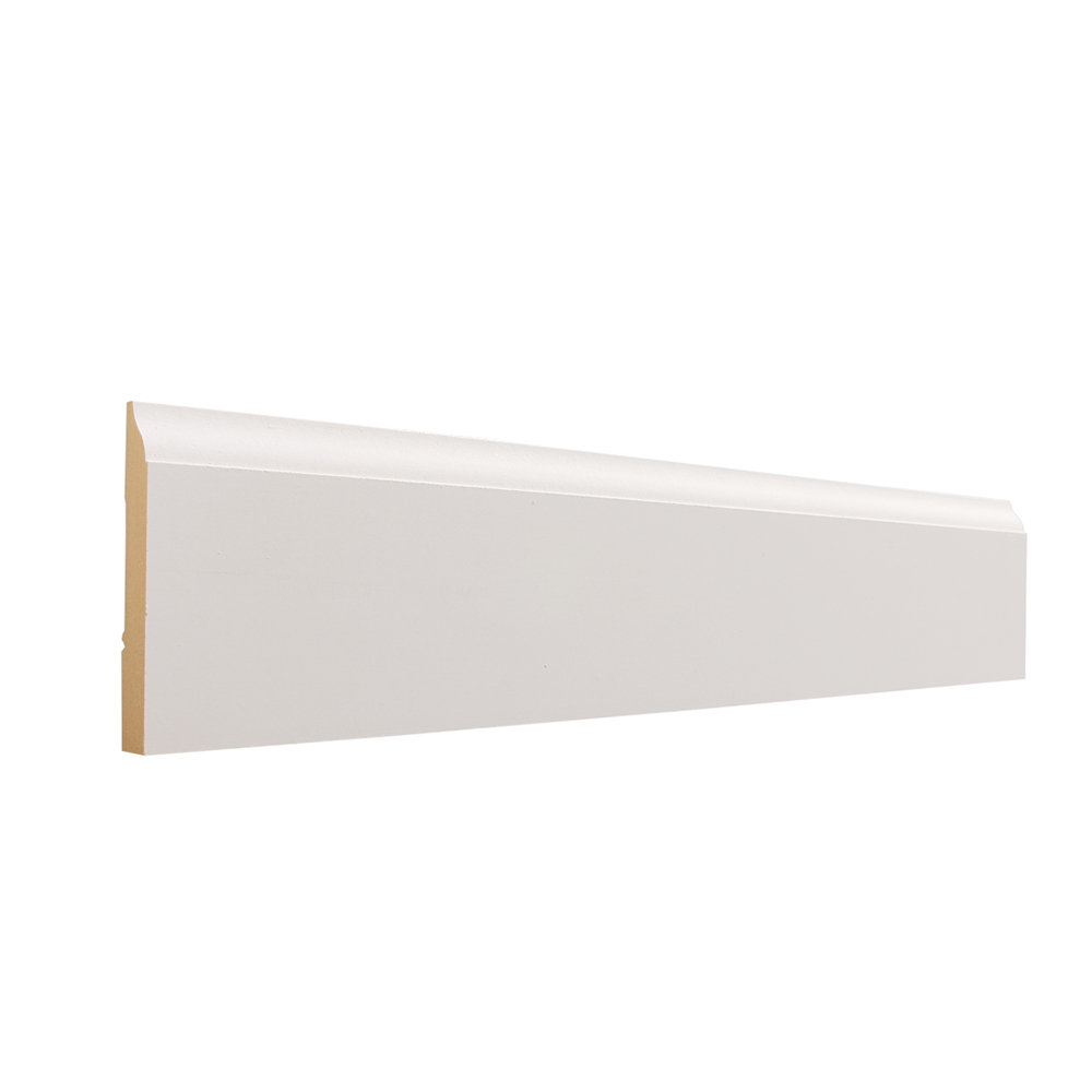 Metrie 1/2" x 3-1/4" x 08' Primed White MDF Baseboard | Wayfair