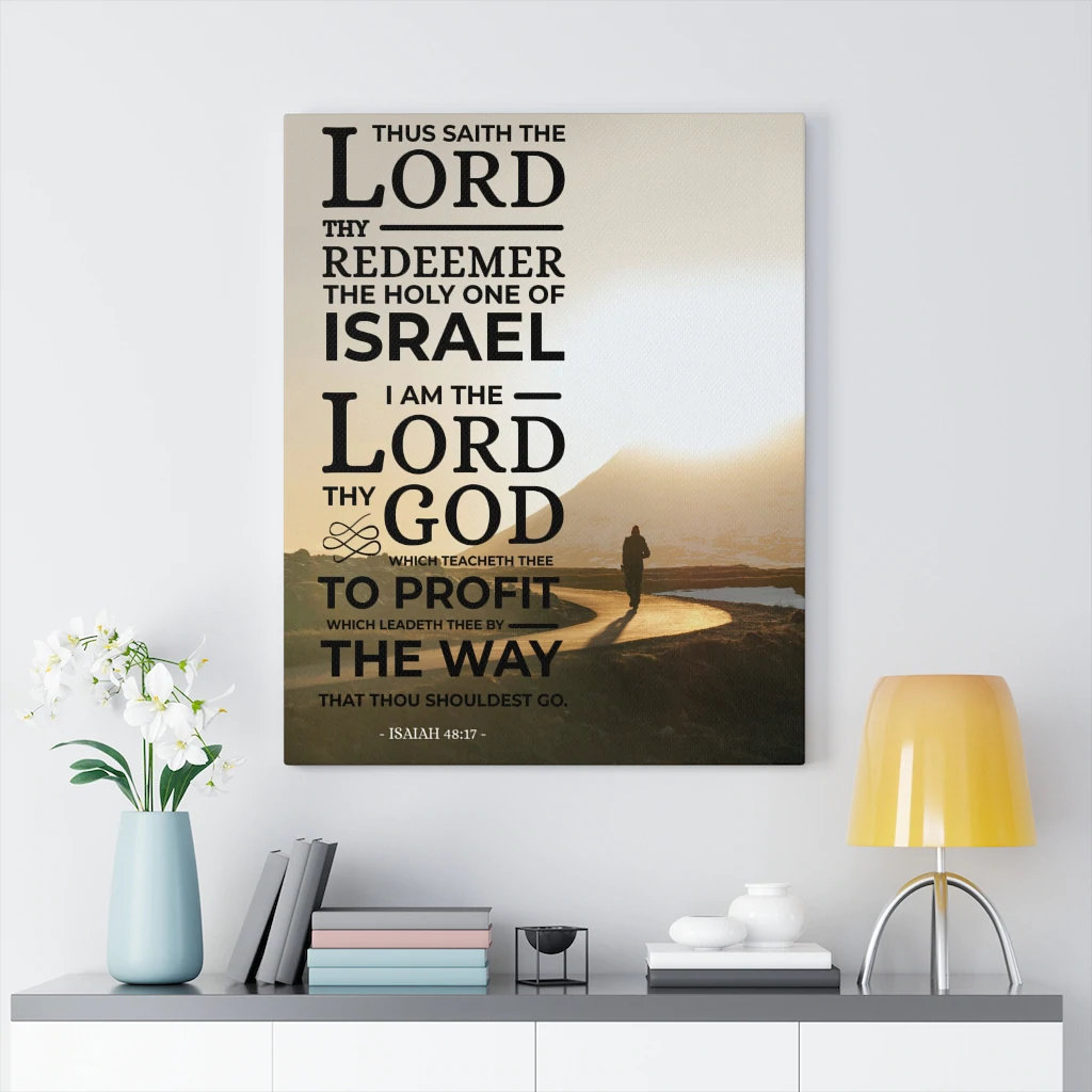 Express Your Love Gifts Scripture Canvas I Am The Lord Thy God Isaiah ...
