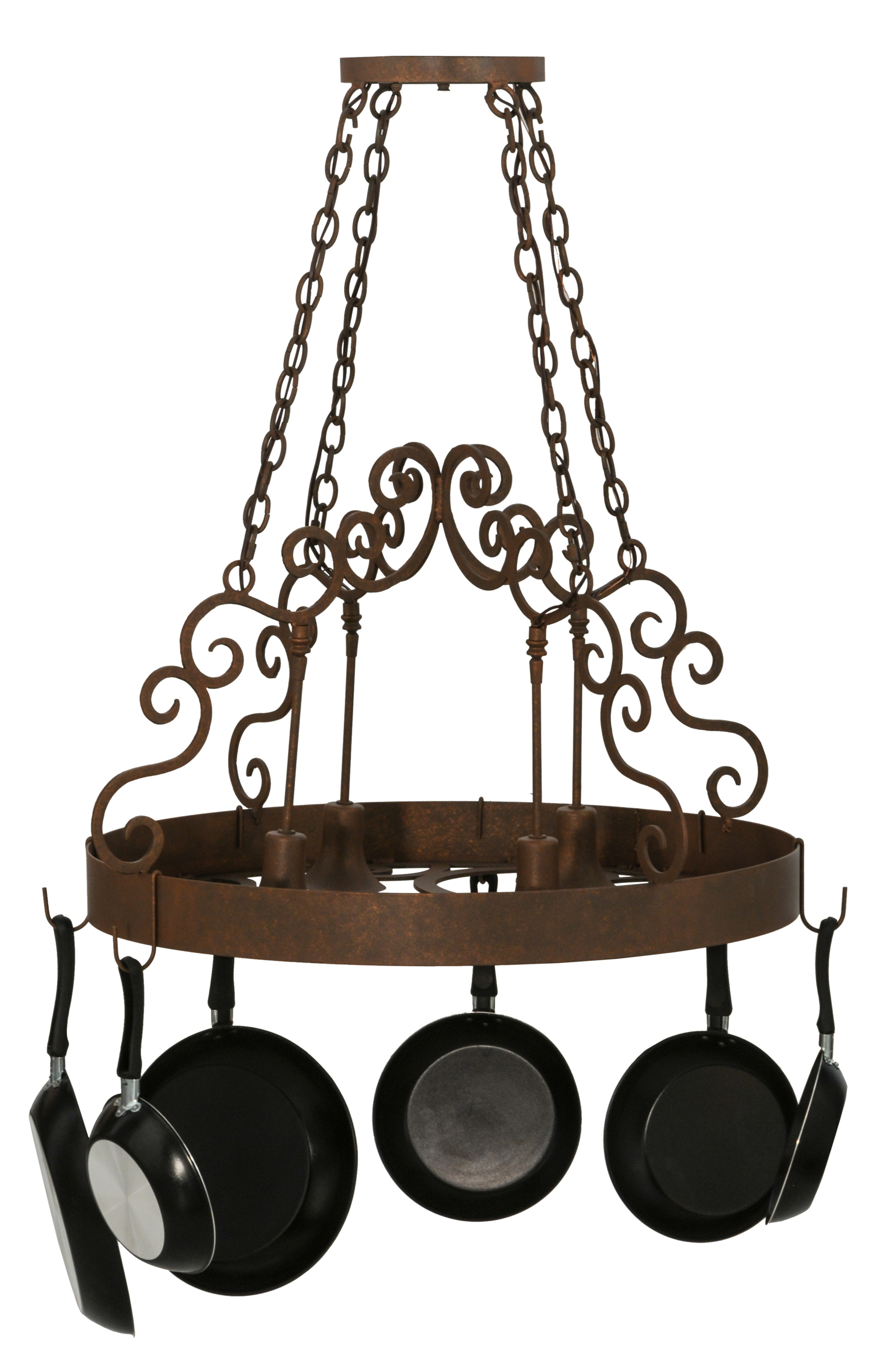 Meyda Lighting Dior Handcrafted Hanging Pot Rack | Perigold