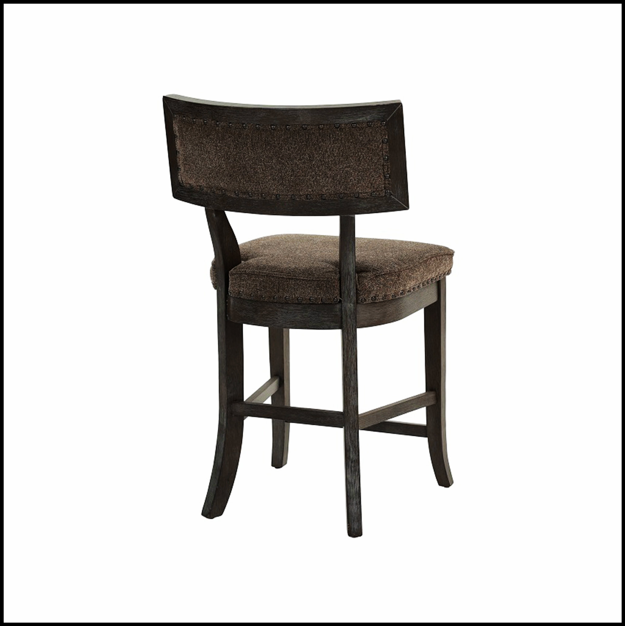 Hokku Designs Set of 2 Dining High Chairs with Fabric Upholstery ...