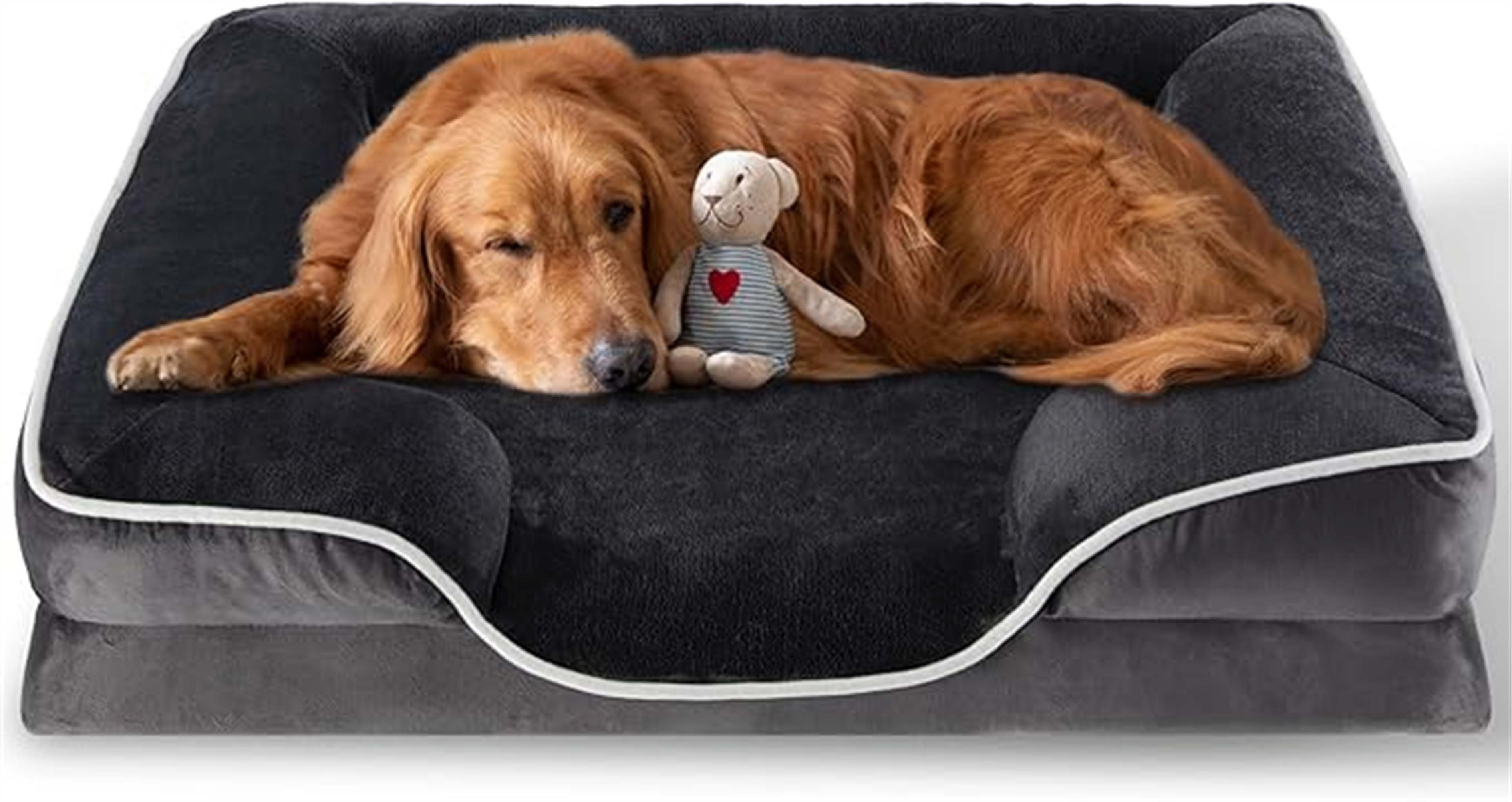 Latitude Run® Orthopedic Dog Bed For X-Large Dog, Memory Foam Dog Bed ...