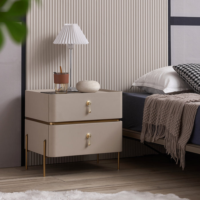 Mercer41 Neiko 2 - Drawer Wood Nightstand & Reviews | Wayfair