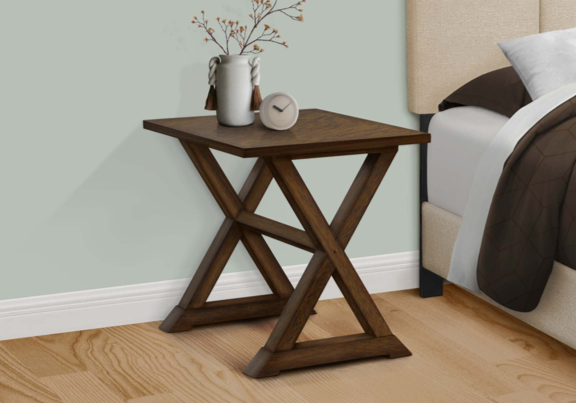 Lark Manor Accent Table, End, Side Table, Square, Nightstand, Bedroom ...