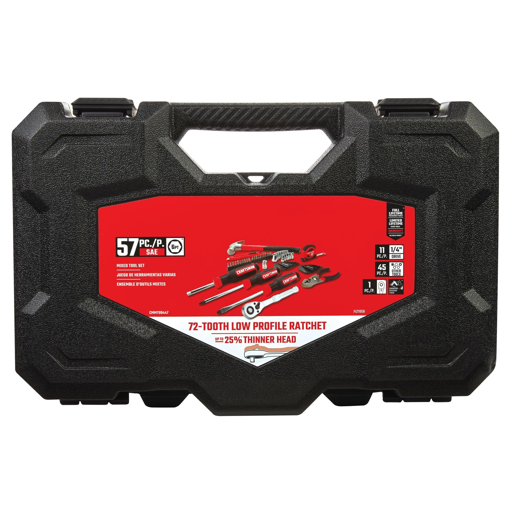 WFX Utility™ 57-Piece Mechanical Tool Set/Household Tool Kit, Including ...