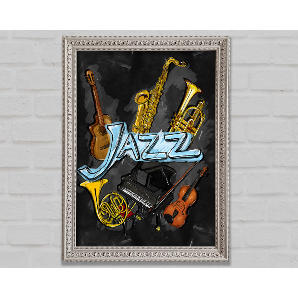 Rosalind Wheeler Jazz Instruments - Single Picture Frame Art Prints ...