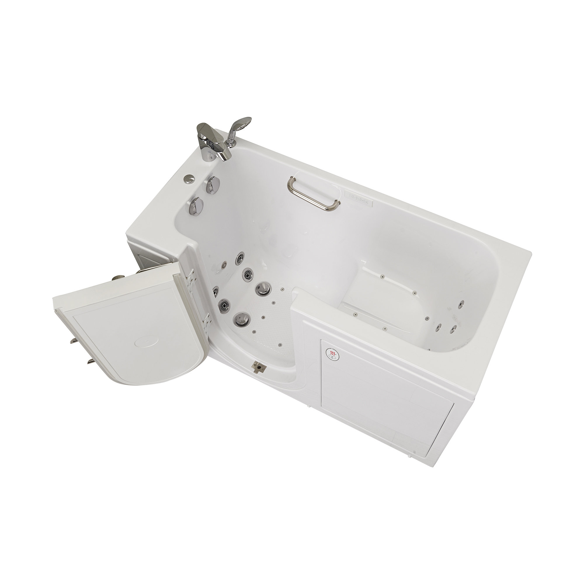 Ella Walk In Baths Lounger 27"x60" Acrylic Air and Hydro Massage Walk ...