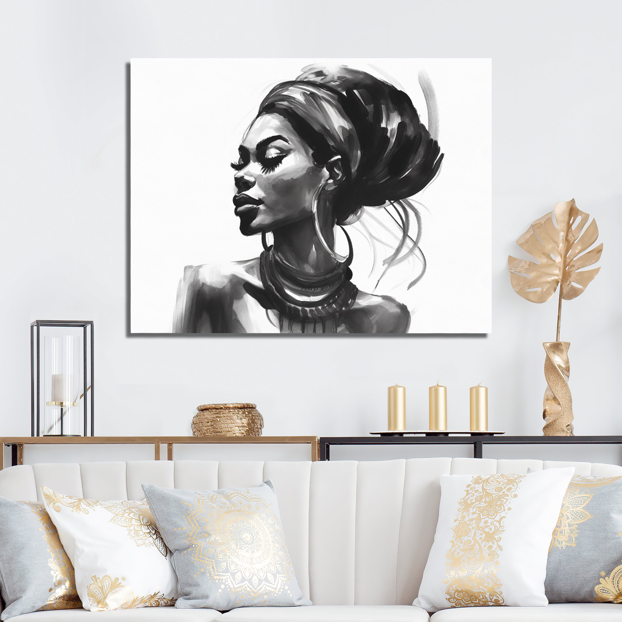 Mercer41 African American Pierce Woman I - Portrait Canvas Prints | Wayfair
