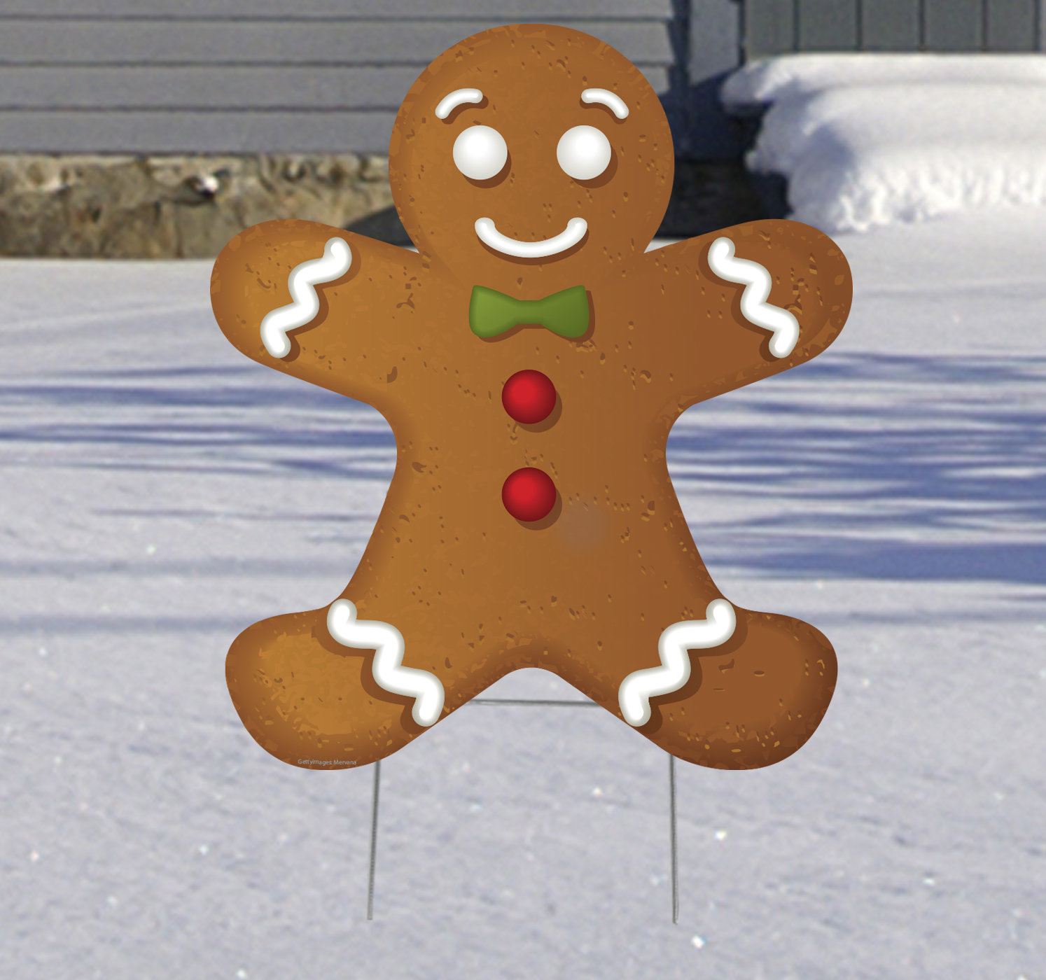 The Holiday Aisle® Gingerbread Man Garden Stake & Reviews | Wayfair