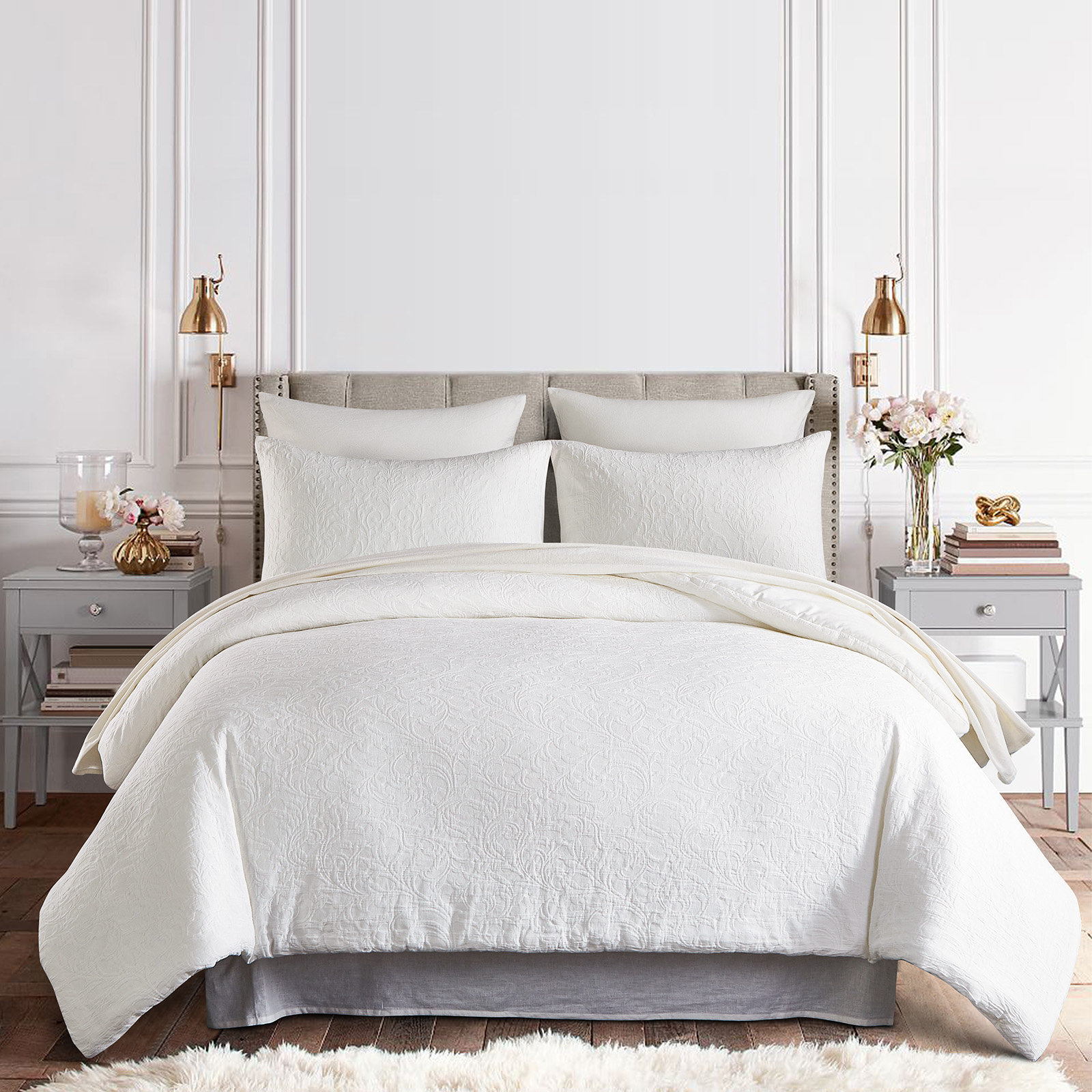 Softpage Comforter Set, Vintage Farmhouse Bedding, Cotton Comforter ...