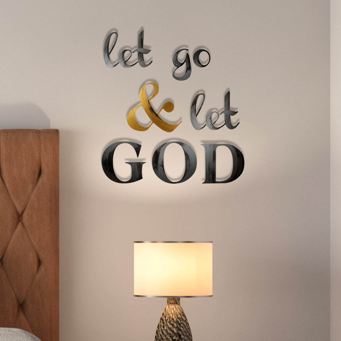 Winston Porter Let Go and Let God Wall Decor | Wayfair