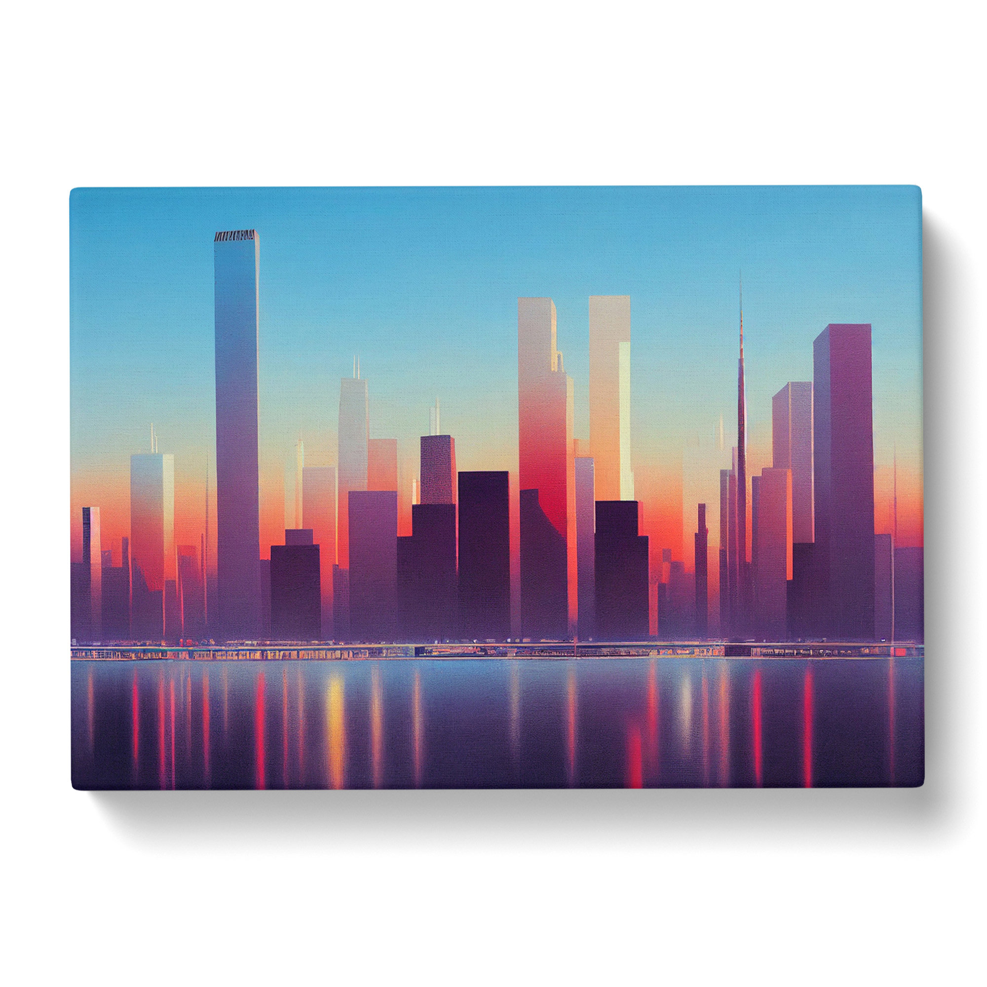 Latitude Run Loving Skyscraper Skyline - Wrapped Canvas Graphic Art ...