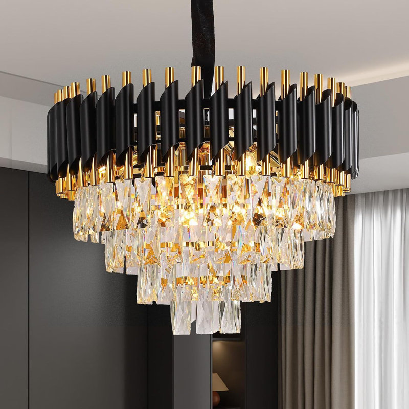 Mercer41 4Tier Modern Crystal Chandeliers | Wayfair
