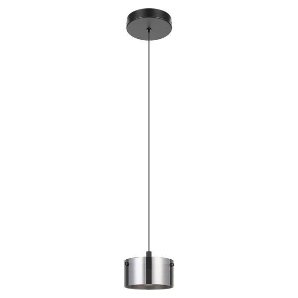 Ebern Designs 1 - Light Black LED Single Pendant | Wayfair