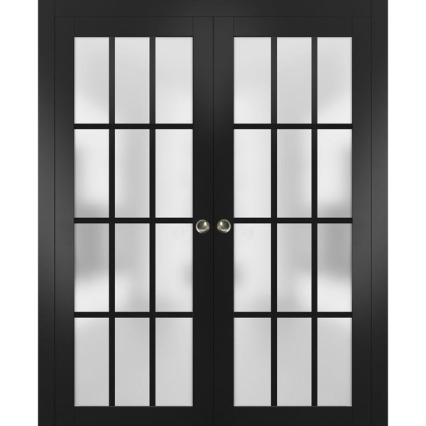 SARTODOORS Portes de placard coulissantes en verre givré Felicia ...