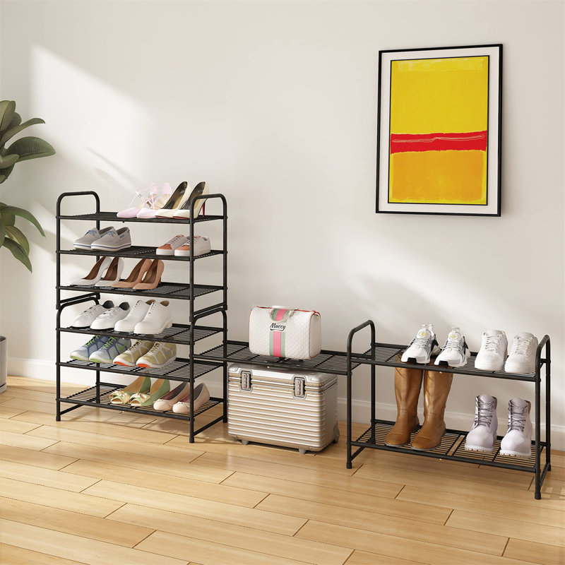 Rebrilliant 12 Pair Stackable Shoe Rack | Wayfair