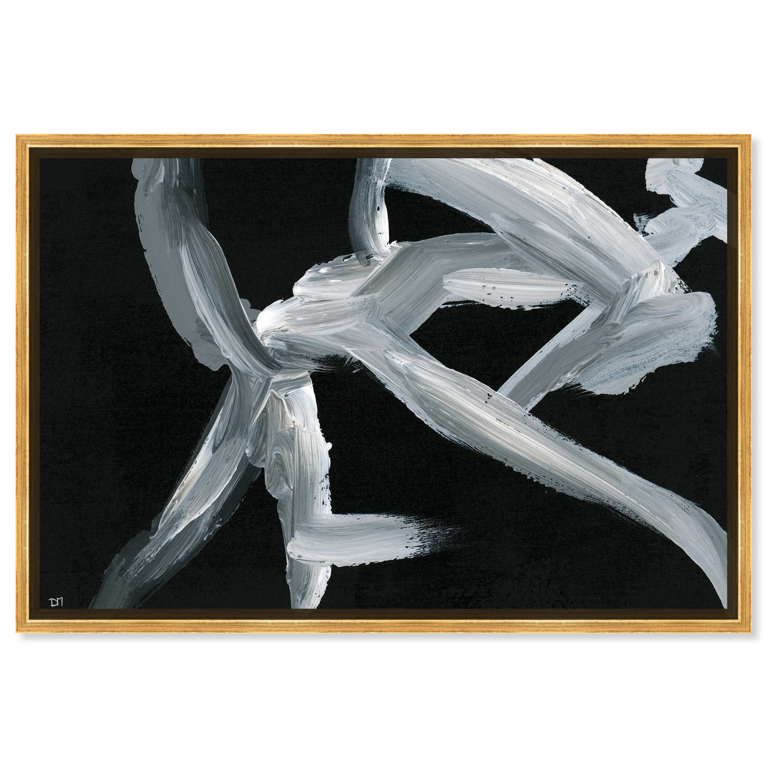 Oliver Gal Prints Breve Breve Modern Black On Canvas Graphic Art ...