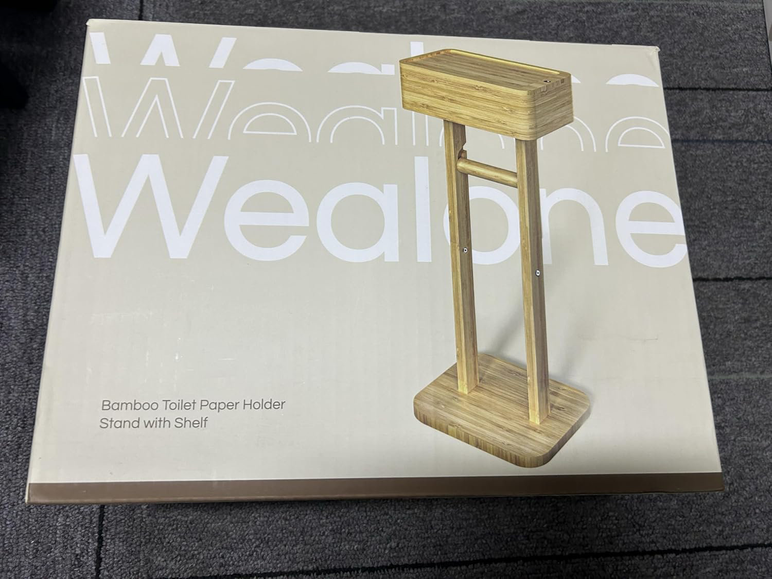 Hokku Designs 4-In-1 Toilet Paper Holder Stand With 360° Rotating ...