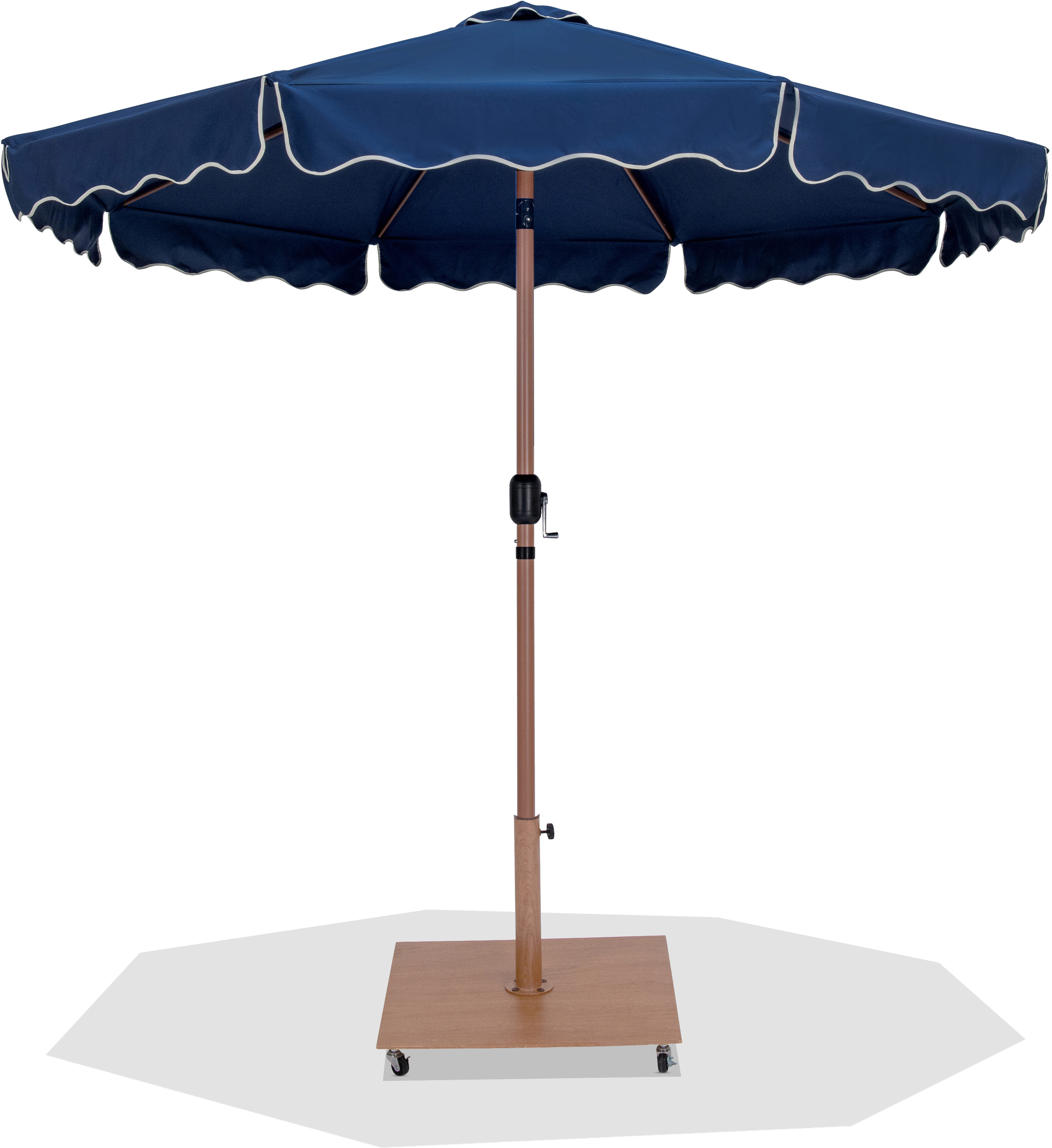 Arlmont & Co. Chavonte Fabric With Piping / Aluminum Patio Umbrella ...