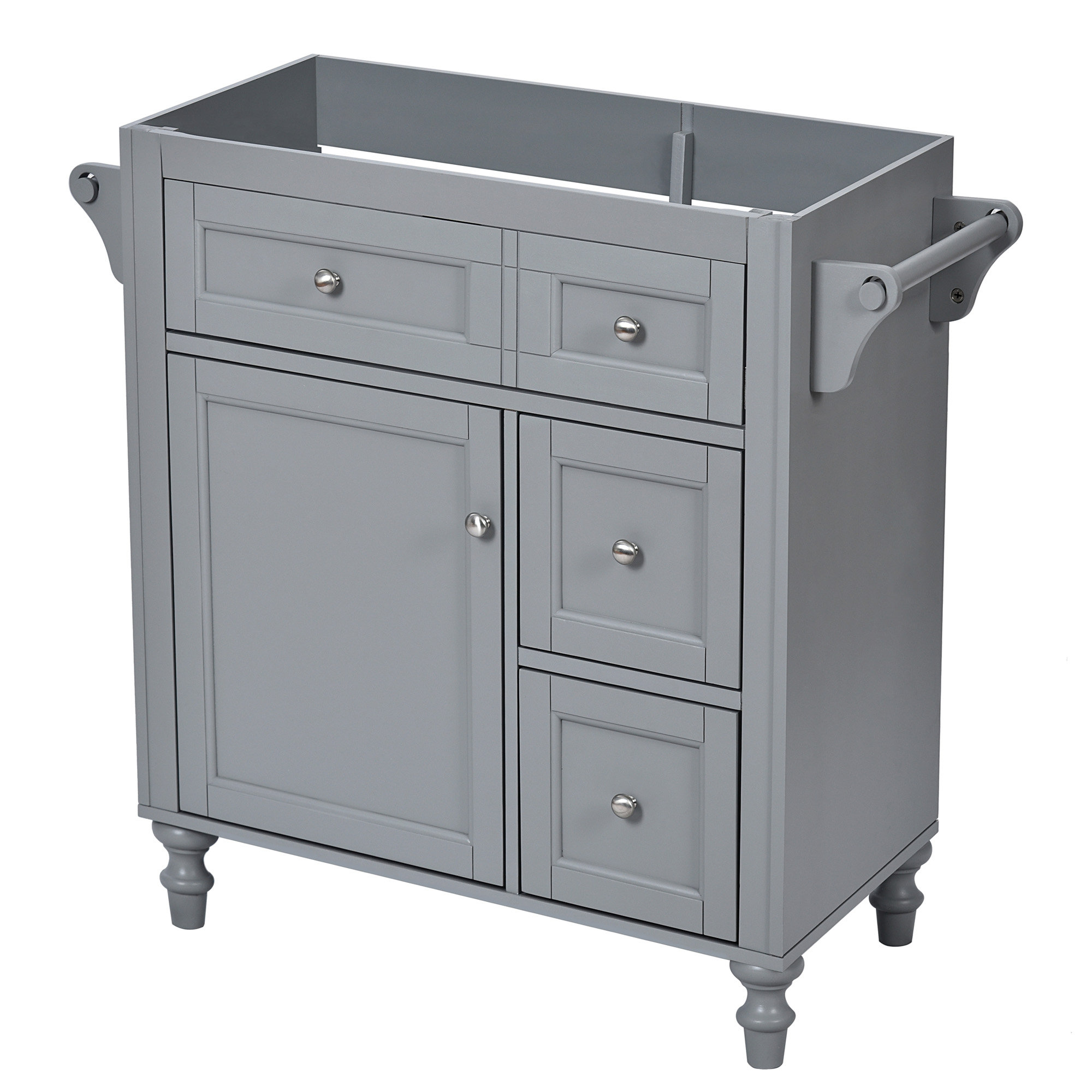 Taroo Clocks 30'' Bathroom Vanity without Top Sink, Modern Bathroom ...