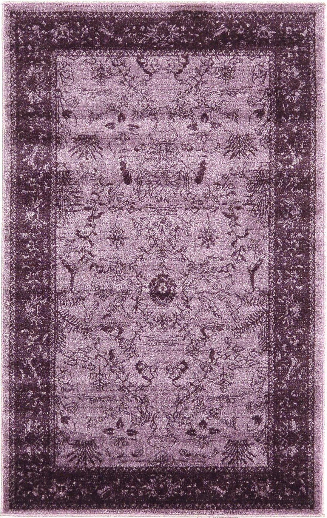 Bungalow Rose Godina Performance Violet Rug & Reviews | Wayfair