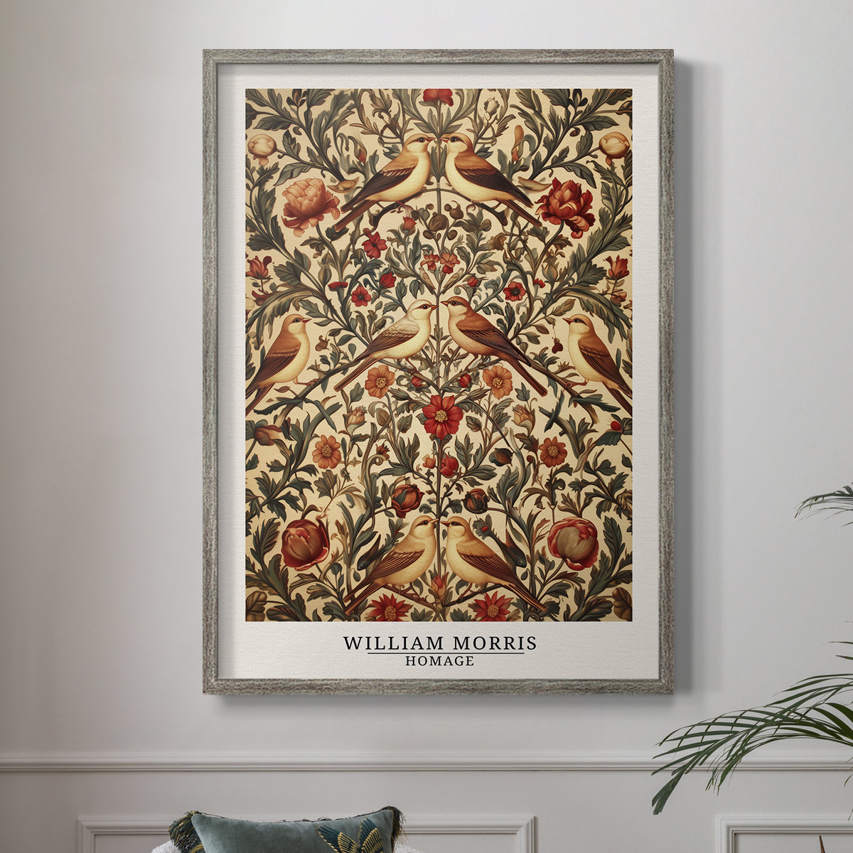 Astoria Grand WM MORRIS Series CCCI Framed Print - Solid Wood | Wayfair