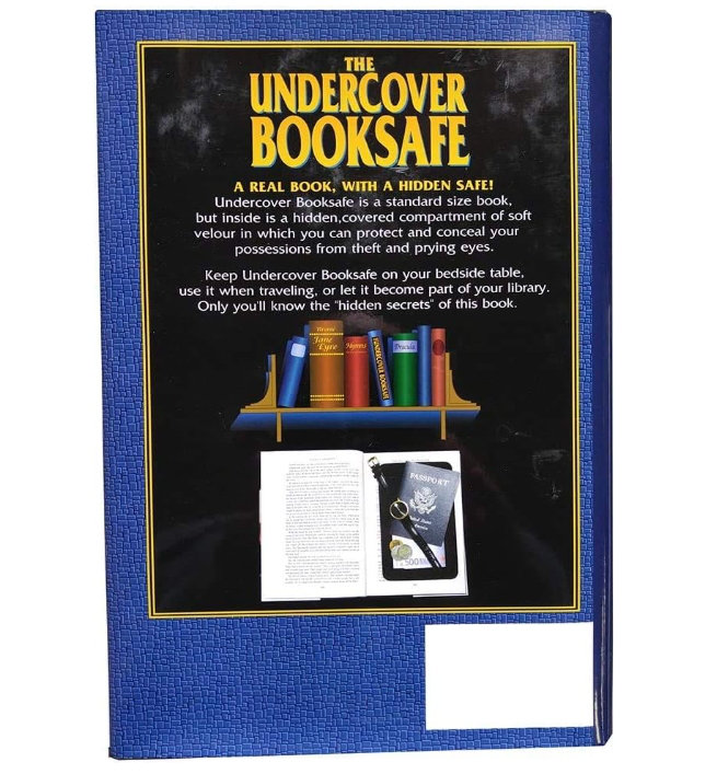 RILVIX Fake Large Hardbound Diversion Book Safe with Secret Compartment ...