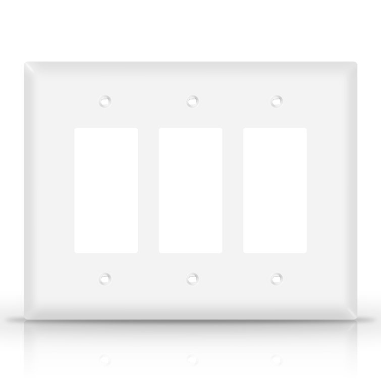 MW LIGHTING 3 - Gang Toggle Light Switch Standard Combination Wall ...