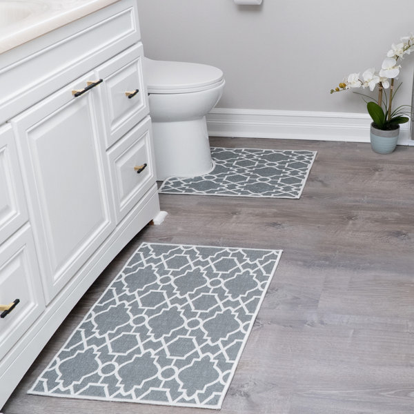 Red Barrel Studio® Bath Rug Set with Non-Slip Backing | Wayfair