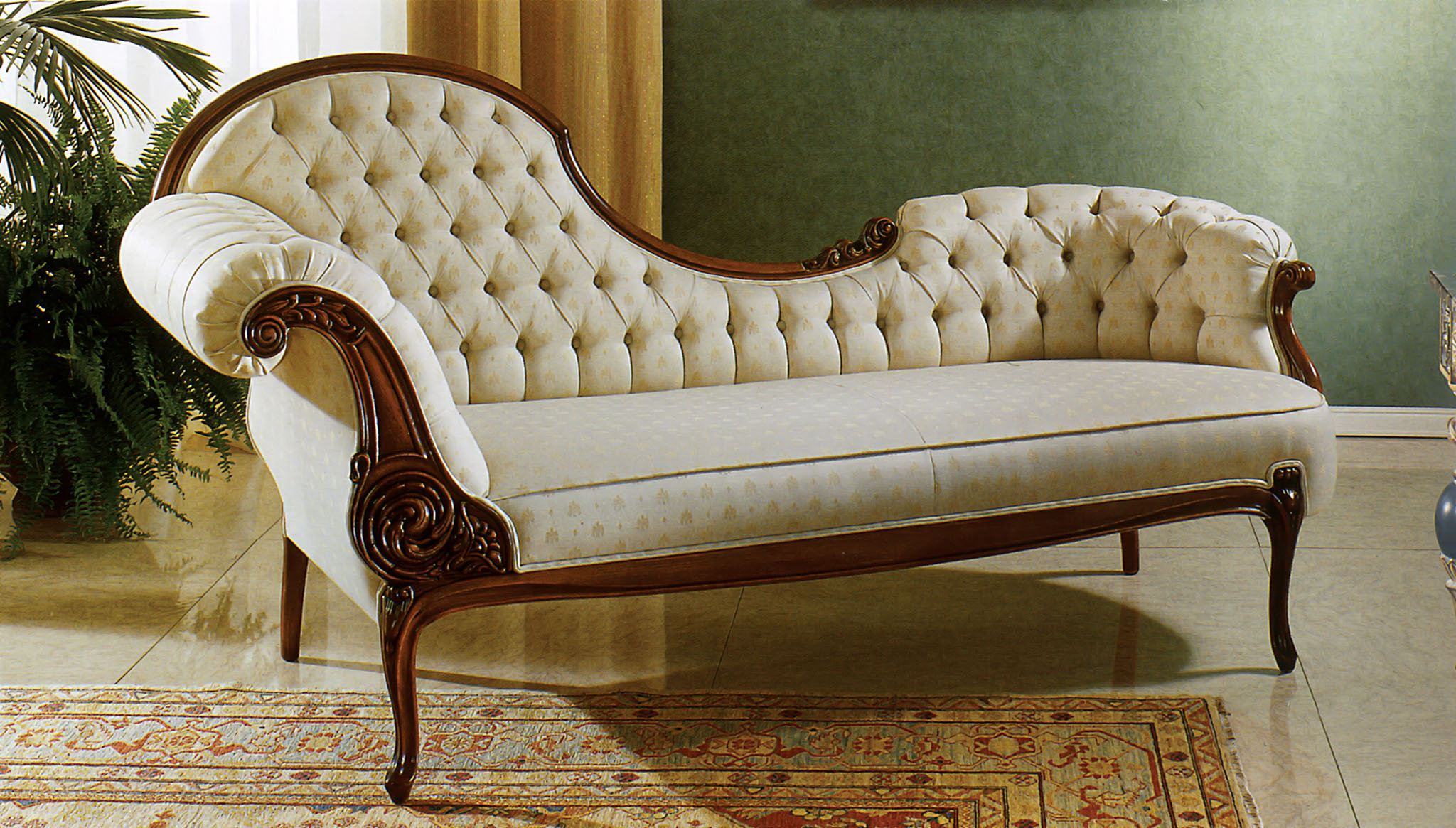 David Michael Dormeuse One Rolled Arms Chaise Lounge | Wayfair