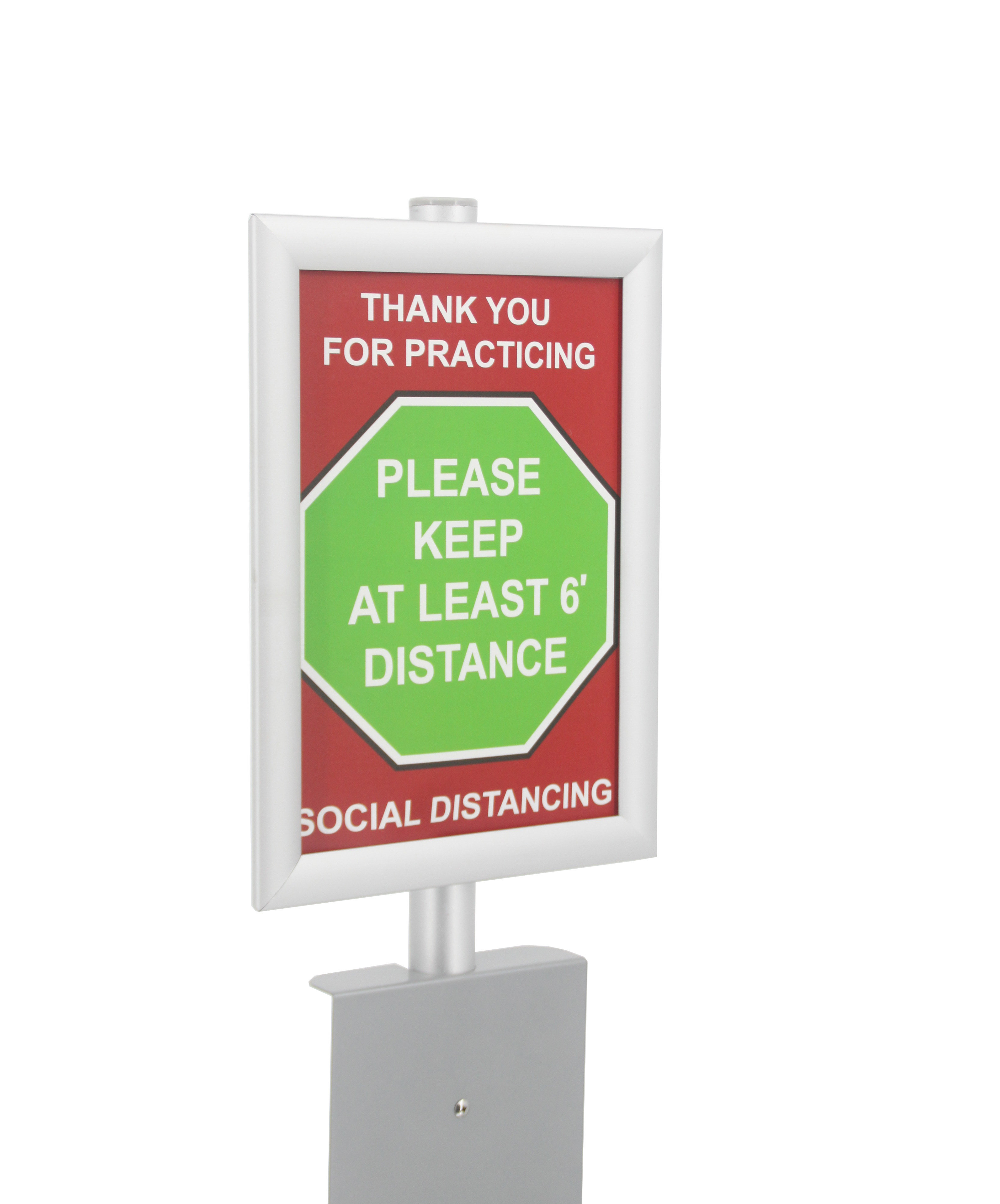 Fixturedisplays® 12 Sheets 8.5X11" Social Distancing Sign Sticker "Keep ...