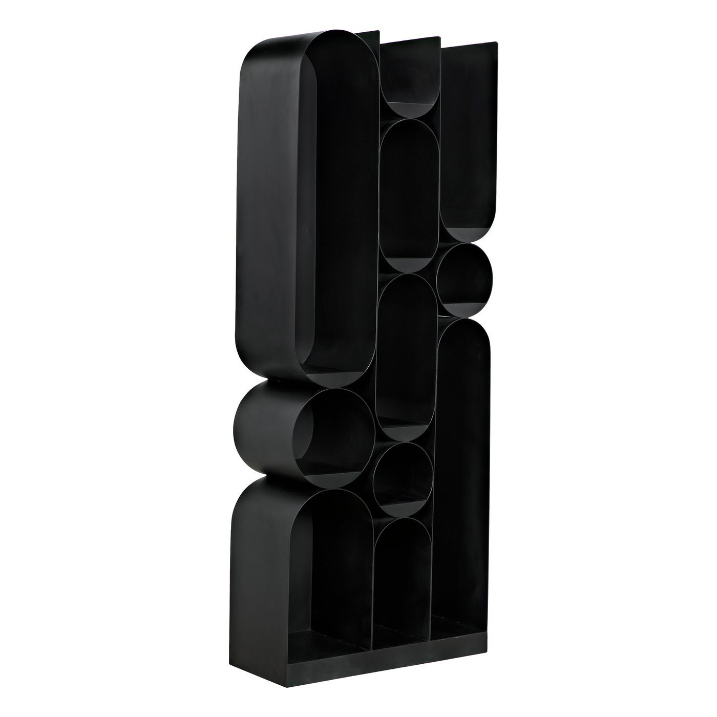 Noir Atomic 83" H x 33" W Steel Geometric Bookcase | Wayfair