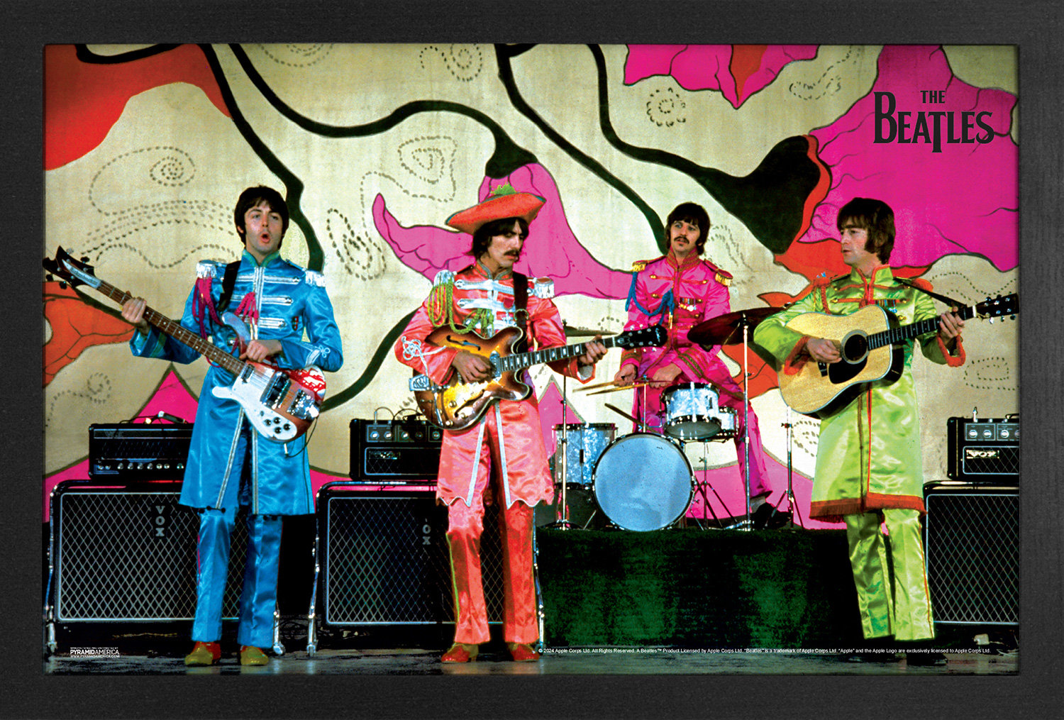 George Oliver The Beatles - Hello Goodbye Stage 11x17 Gel-Coat Framed ...