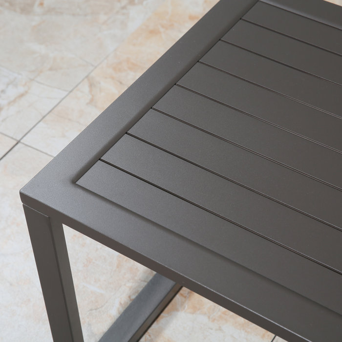 Wade Logan® Allijah Outdoor Metal Chaise Lounge Set with Table ...