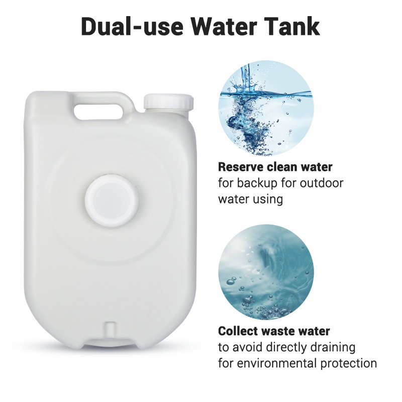 Yescom 19.69'' HDPE Freestanding Tank Storage | Wayfair
