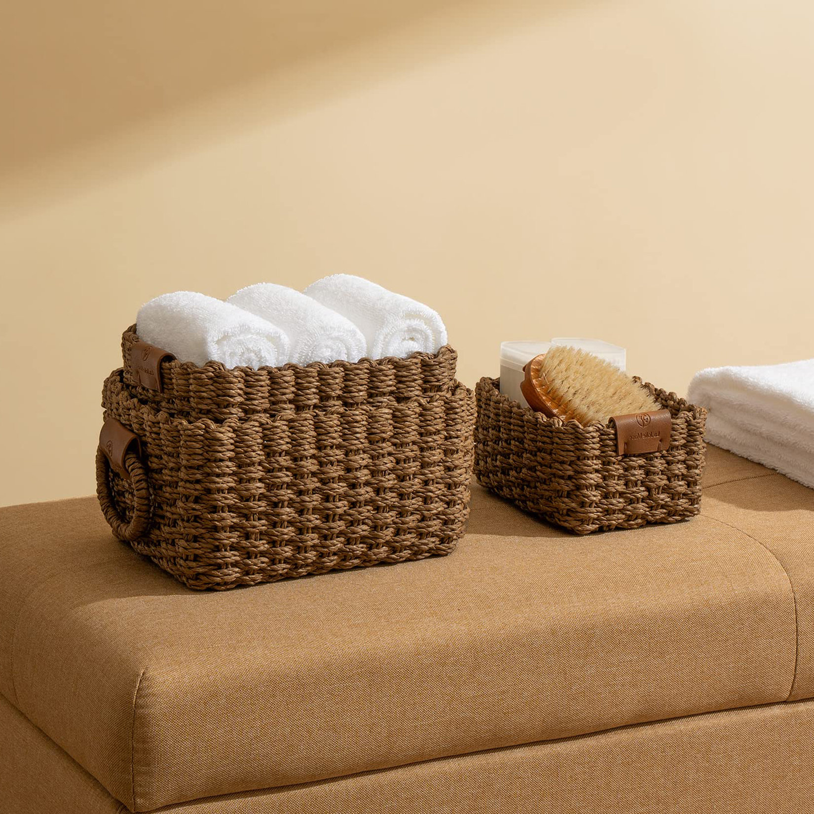 Bayou Breeze 3 Piece Recycled Paper General Basket Set | Wayfair