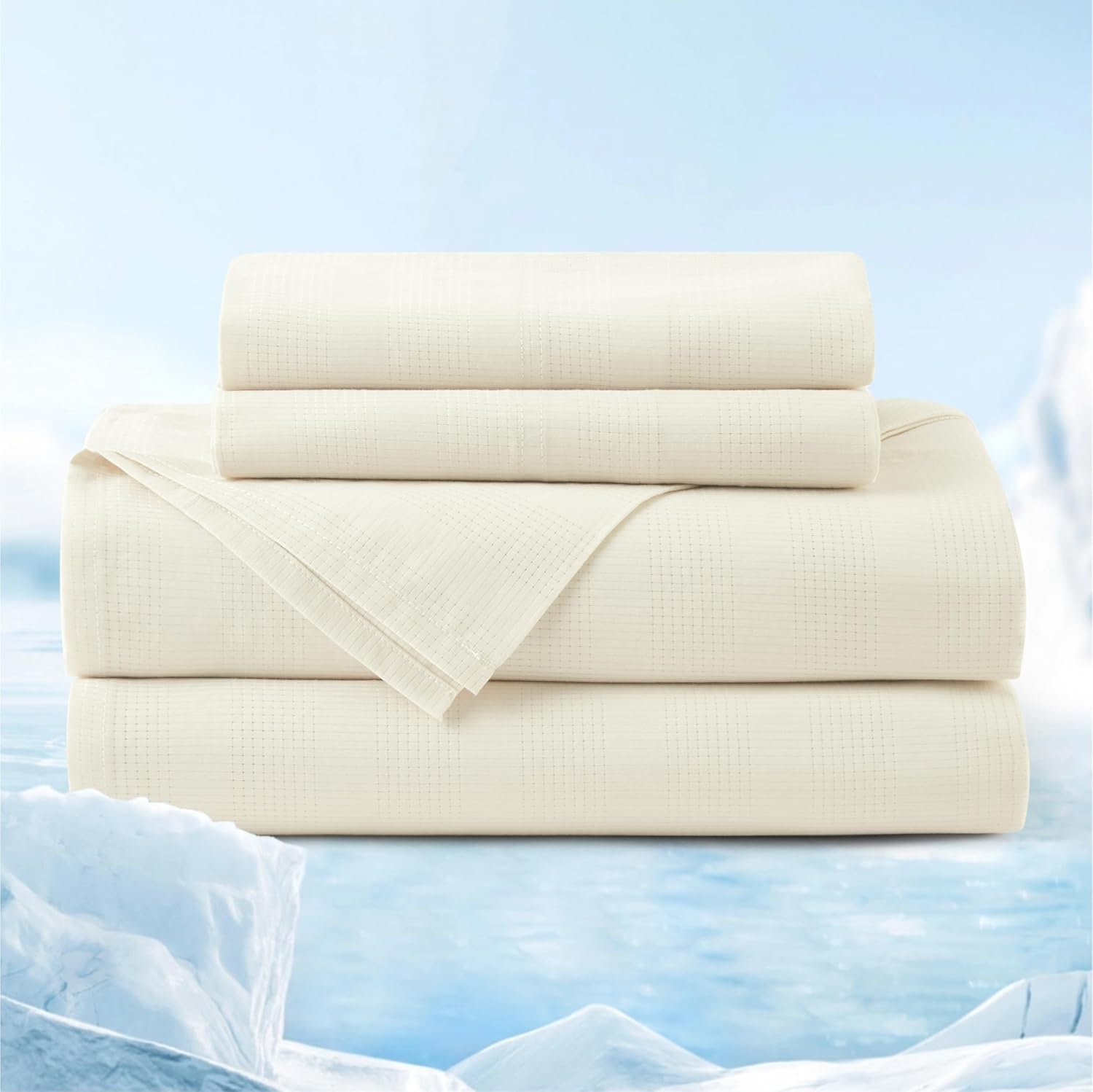 AMIPOR Cooling Sheets For Hot Sleeper, Lyocell Cotton Sheets ...
