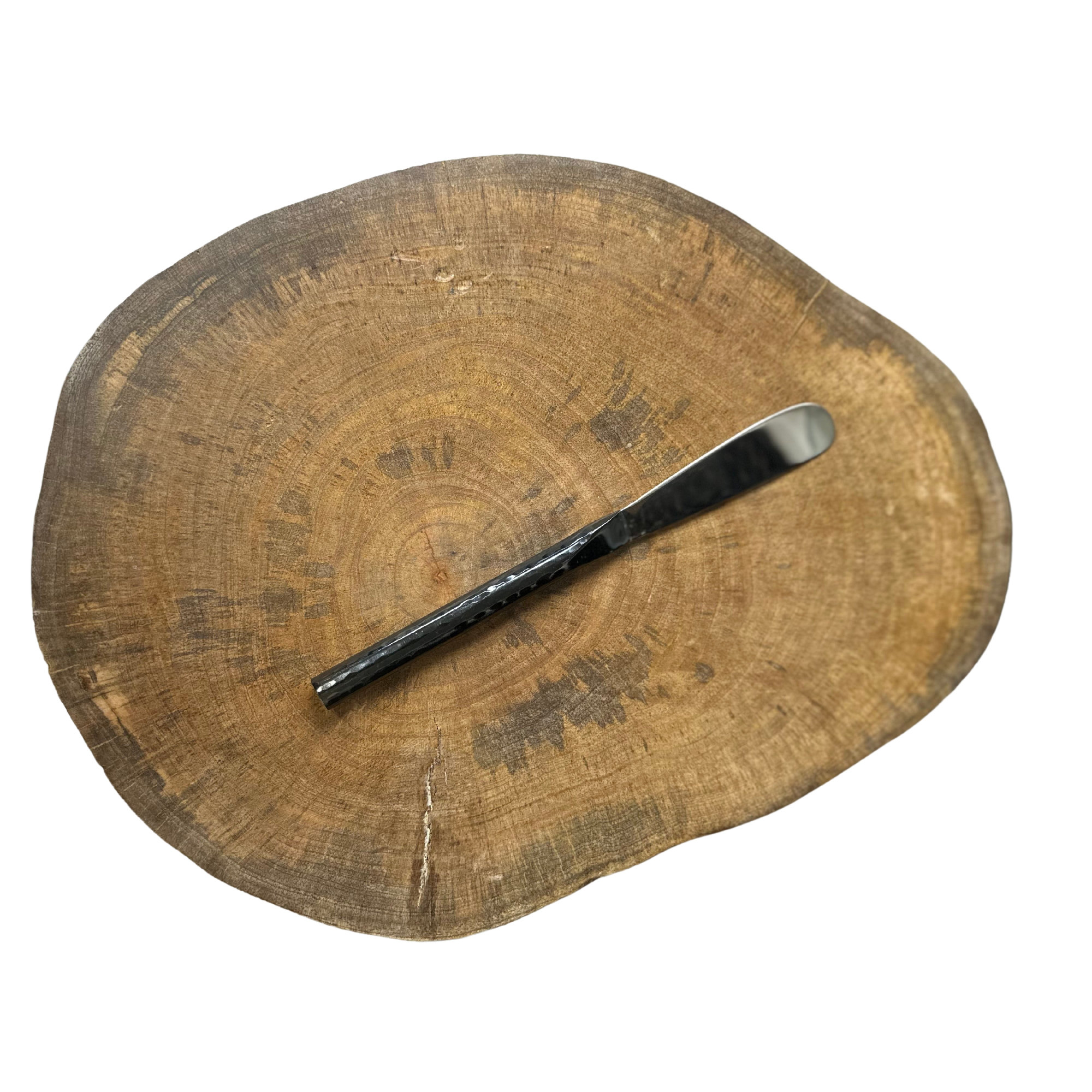 iH casadécor Mango Wood Log Board With Spreader Gun Metal - Wayfair Canada