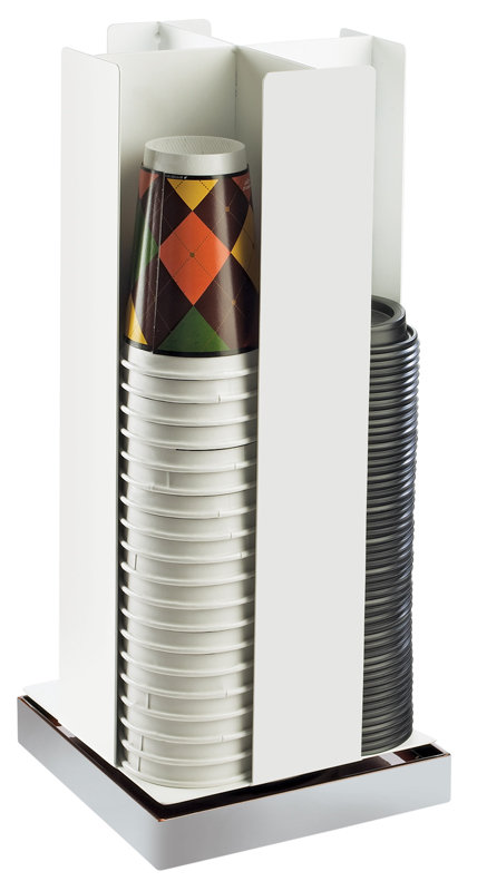 Cal-Mil Luxe 4-Section Revolving Cup and Lid Organizer | Wayfair