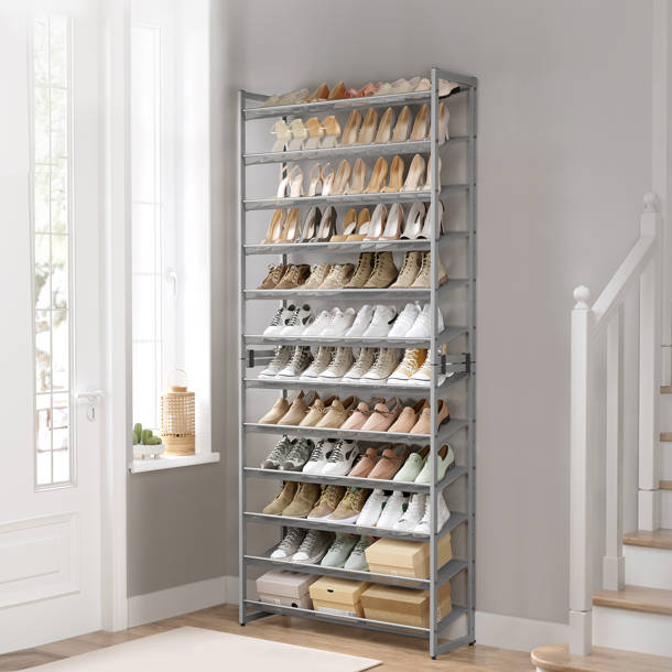 Zipcode Design™ 30 Pair Stackable Shoe Rack & Reviews | Wayfair