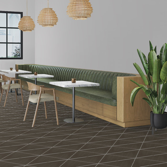 Pixl Refinery 12'' W x 12'' L Porcelain Triangle Singular Tile | Wayfair