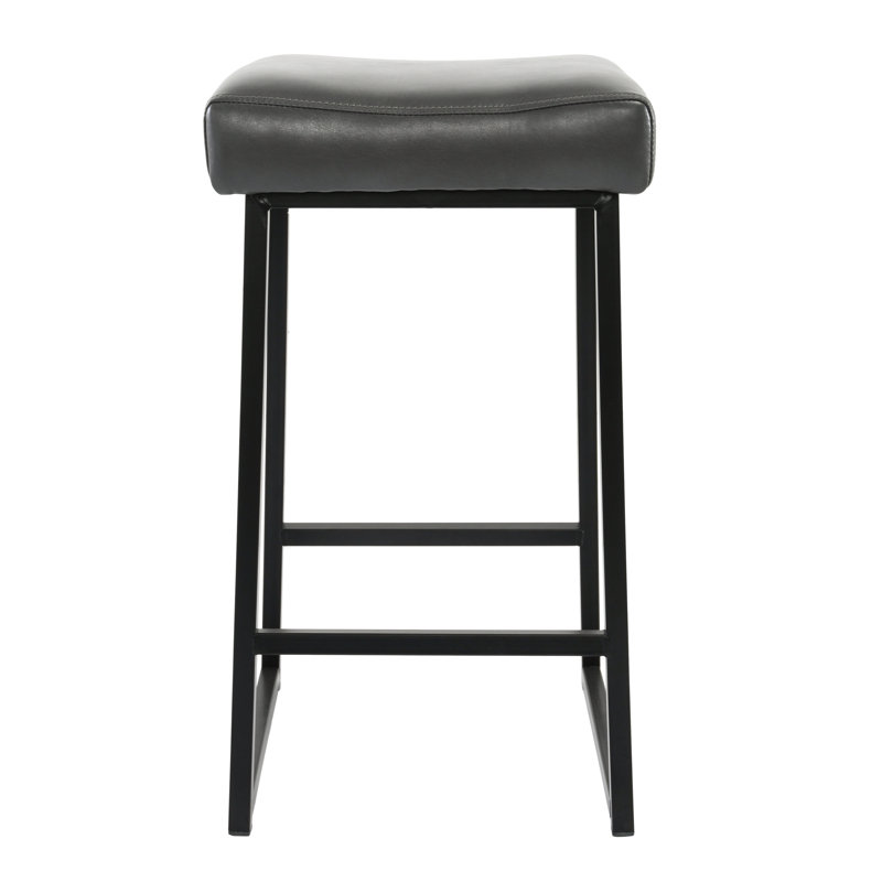 Etta Avenue™ Pantanella Upholstered 26'' Counter Stool with Metal Frame ...