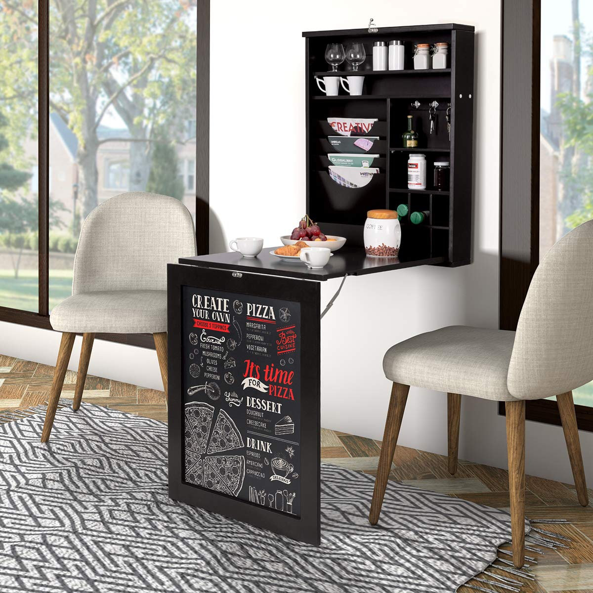 Latitude Run® Space Saver Convertible Wall Mounted Desk & Reviews ...