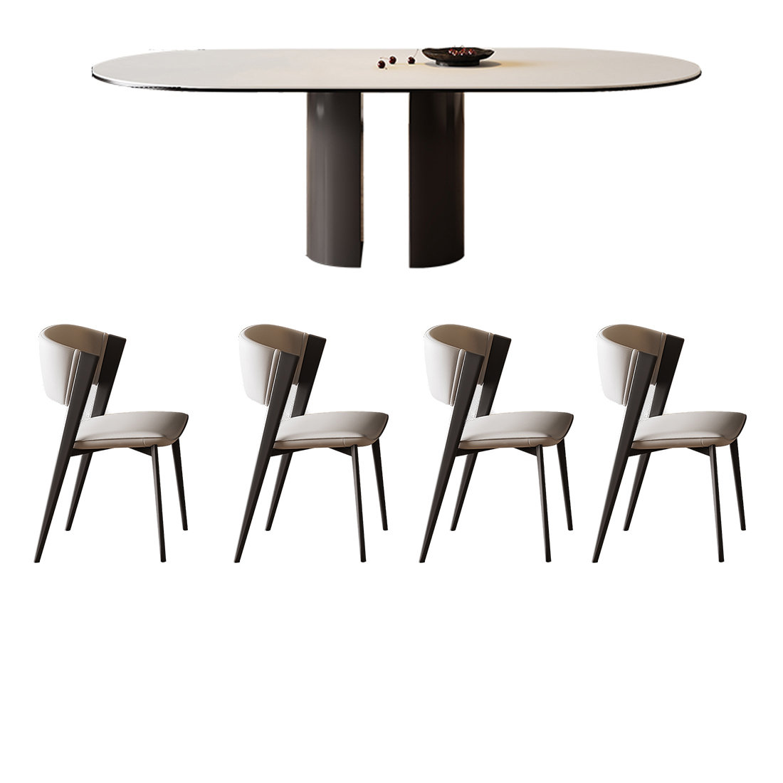 A Bestiary Living Rock plate modern high quality dining table sets ...