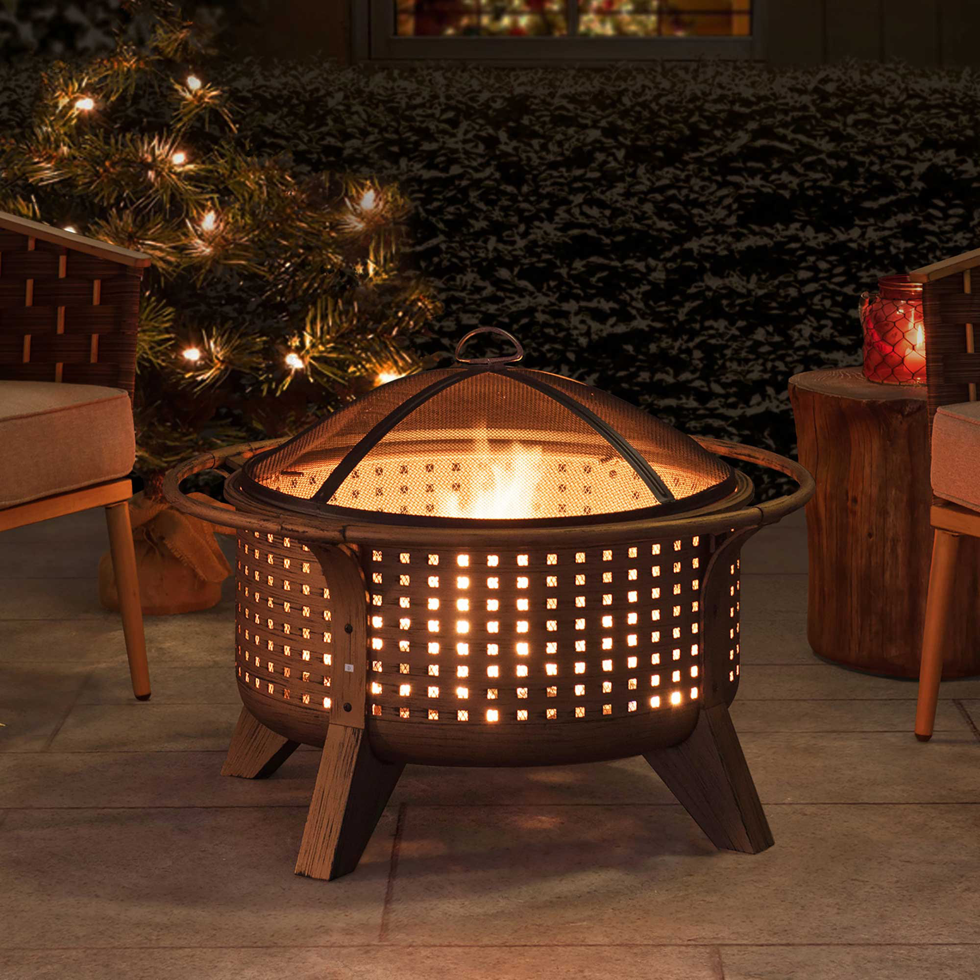 Bayou Breeze Augustine Steel Wood Burning Fire Pit & Reviews - Wayfair ...