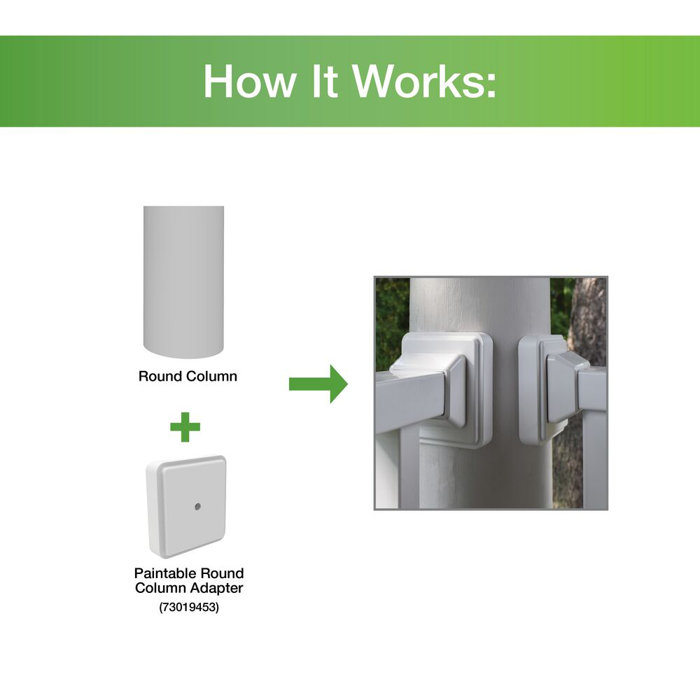 Barrette Outdoor Living Paintable Round Column Adapter | Wayfair