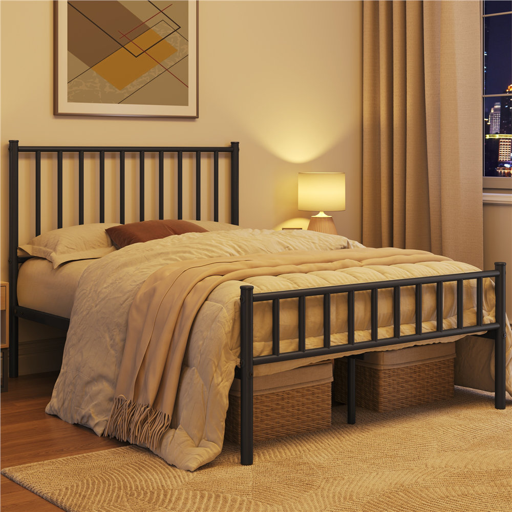 Wade Logan Birmati Minimalist Bed Frame with Headboard and Footboard & Reviews - Wayfair Canada