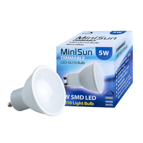 MiniSun 3W GU10 LED Spotlight Light Bulb | Wayfair.co.uk